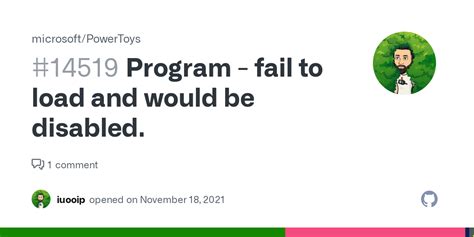 Program Fail To Load And Would Be Disabled Issue Microsoft PowerToys GitHub