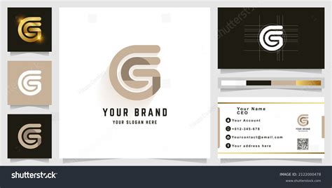 문자 G 또는 Gc 모노그램 로고 스톡 벡터로열티 프리 2122000478 Shutterstock