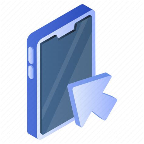 Mobile Cursor Pointer Pointing Arrow Navigation Arrowhead Icon