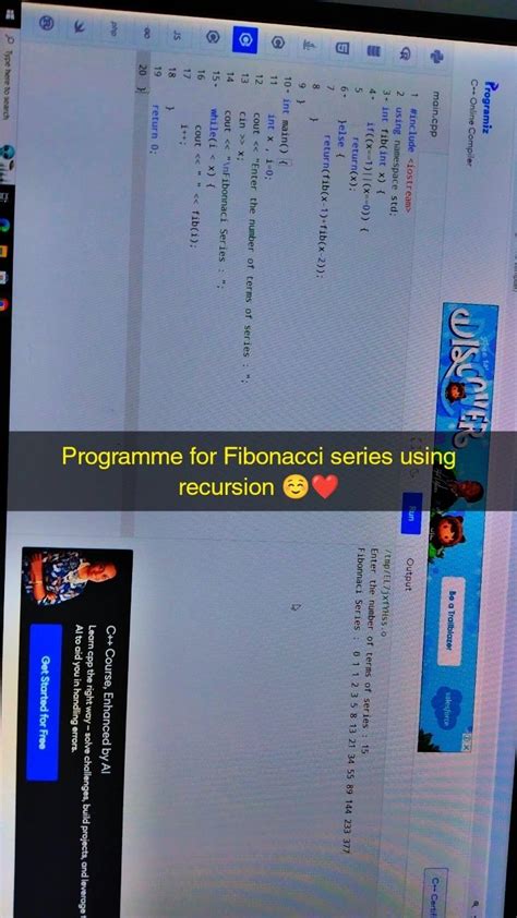 Sonu Kumar Gupta On Linkedin Slow The Problem Fibonacci Series Using Recursion ☺️ ️💯