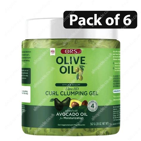 Pack Of 6 Ors Olive Oil Curl Clumping Gel With Avacado Oil 20oz Afro Pride Pack Of 6 Ors Olive Oil Curl Clumping Gel With Avacado Oil 20oz Afro Pride