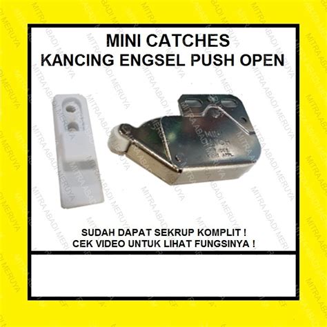 Jual Mini Catches Latch Minilatch Push To Open Keces Gajah Damper Tip On Shopee Indonesia
