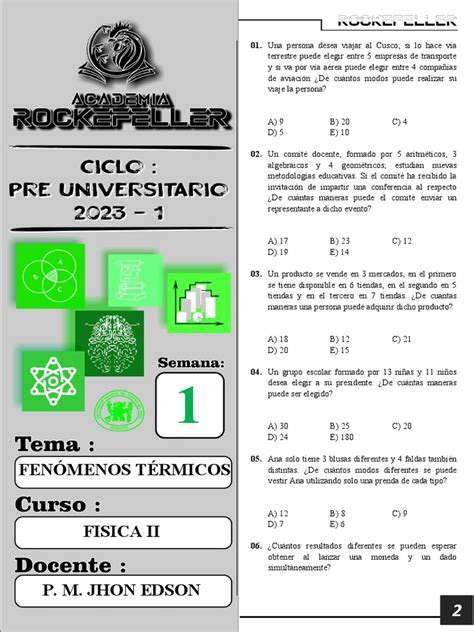 Tema 1 Analisis Combinatorio Pdf