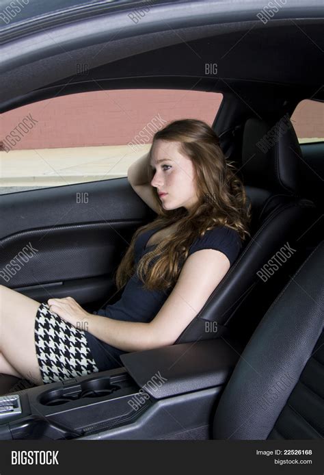 Girl Sitting Passenger Image And Photo Free Trial Bigstock