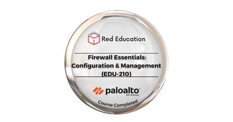 Firewall Essentials Configuration And Management Edu 210 Was Issued By Red Education To