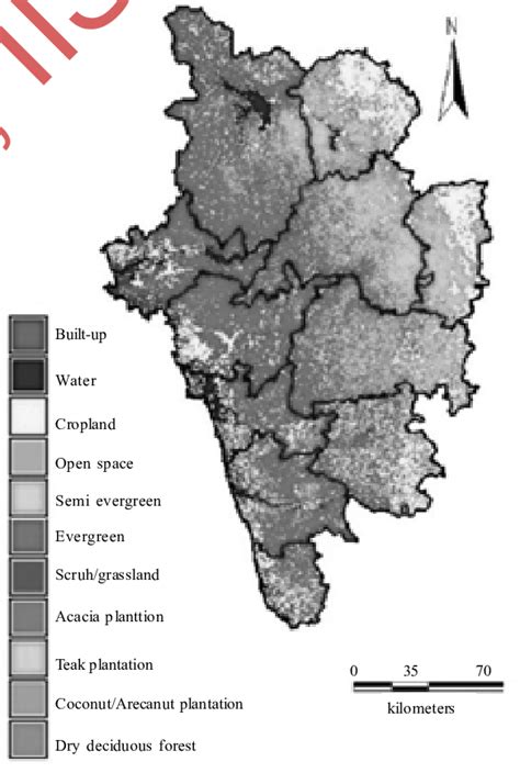 Land Use Classification Map Of Uttara Kannada District Download Scientific Diagram