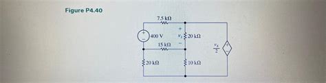 Solved 440 Use The Mesh Current Method To Find The Power