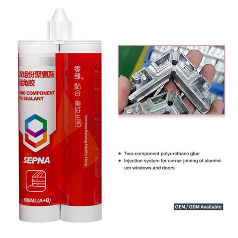 Two Component Polyurethane Adhesive For Aluminium Corners Connection