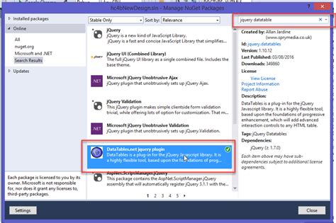 Code Tueni Agregar Datatable Jquery A Un Gridview En Aspnet Usando