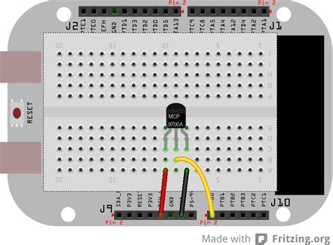 Analog Thermometer Measures The Temperature By Using A Microchip MCP Mbed