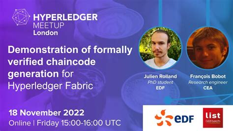 Demonstration Of Formally Verified Chaincode Generation For Hyperledger Fabric Youtube