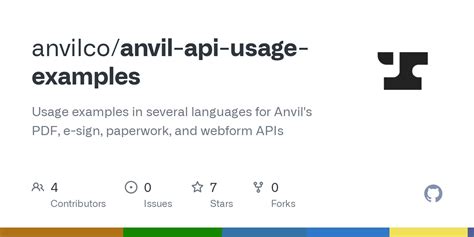 GitHub Anvilco Anvil Api Usage Examples Usage Examples In Several Languages For Anvil S PDF