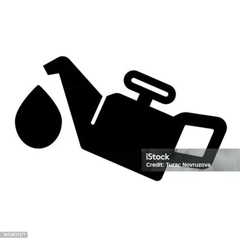 오일 램프와 오일 드롭 모터 윤활유 솔리드 아이콘 석유 산업 개념 흰색 배경에 엔진 연료 벡터 기호 글리프 스타일 아이콘 모바일