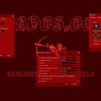 Download Minimalistic Red GUI With Background For CS 1 6