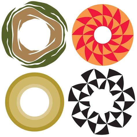 Premium Vector Diffrent Type Of Vector Circle Design Decorative Round