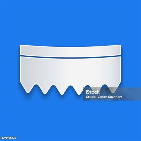 파란색 배경에 격리 된 용지 컷 스폰지 아이콘 설거지를 위한 바스트 위스트 청소 서비스 로고 종이 아트 스타일 벡터 가사 집안일에 대한 스톡 벡터 아트 및 기타 이미지