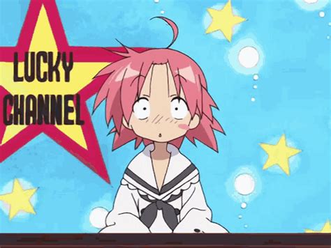 Lucky Star Akira Kogami Gif Lucky Star Akira Kogami Cheering