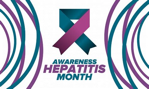 5월에 간염 인식의 달 미국에서 연간 캠페인 바이러스 감염 간 문제 간염 검사 일 제어 및 보호 예방 캠페인 의료 의료 벡터 설계 5월에 대한 스톡 벡터 아트 및 기타