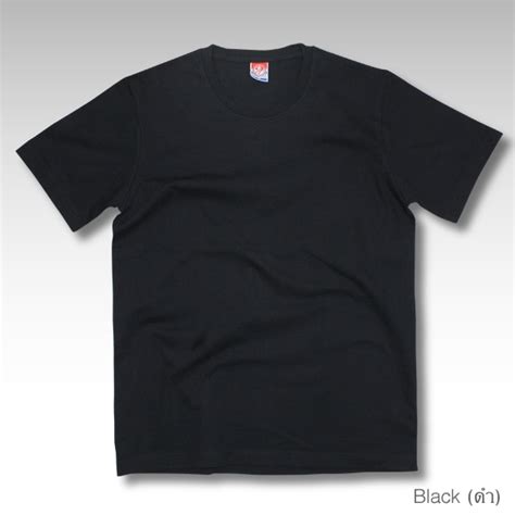 สีดำ เสื้อยืดคอกลม No Problem