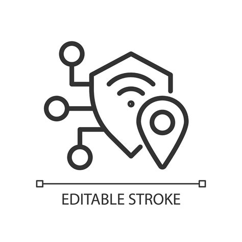 Vpn Pixel Perfect Linear Icon Virtual Private Network Protected Connection Encrypt Internet