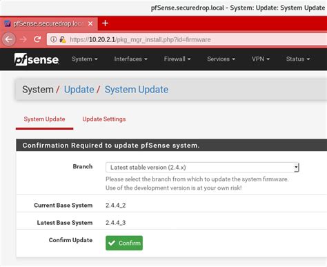 Setting Up A Pfsense Network Firewall — Securedrop Latest Documentation