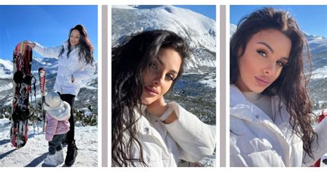 Снимки и видео Симона Загорова на ски с дъщеря си