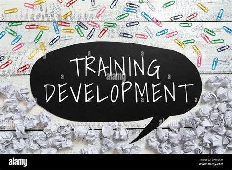 Sign Displaying Training Development Concept Meaning Learn And Expand