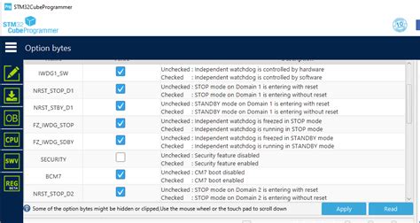 How Can We Configure Security Mode For Stm32h753 Stmicroelectronics Community