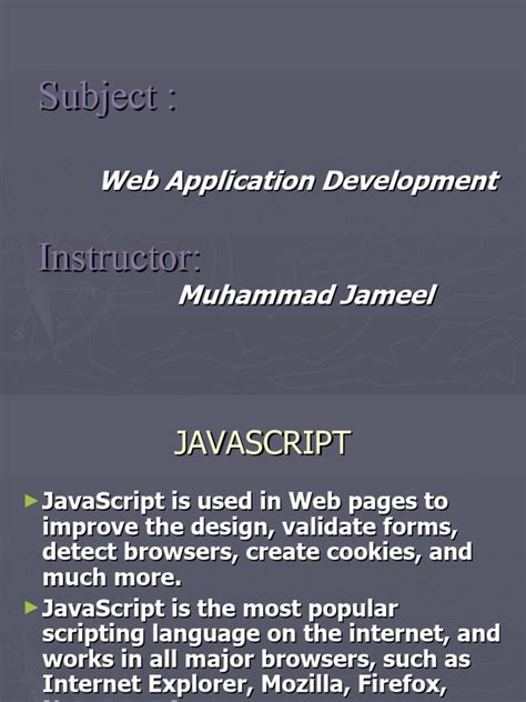 Javascript Pdf Java Script World Wide Web