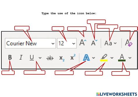 Word Formatting… Free Interactive Worksheets 1306548