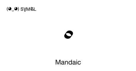 Mandaic ࡀ ࡁ ࡂ 32 symbols Unicode Range 0840 085F SYMBL