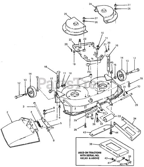 Cub Cadet 331 190 331 100 Cub Cadet 38 Mower Deck Manual Pto Deck And Attachments Parts