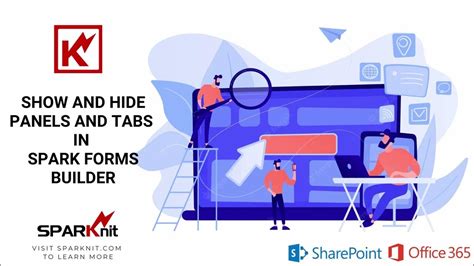 How To Show And Hide Controls Panels And Tabs In Spark Forms Builder Youtube