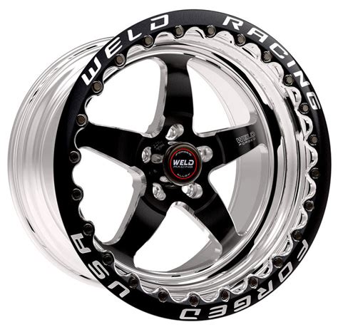 Weld 71mb7120b38f S71 17x12 5x4 75 Bp 3 8in Bs Black Wheel Med