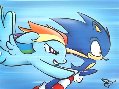 Rainbow Dash And Sonic Wallpaper