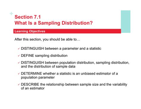Section 71 What Is A Sampling Distribution