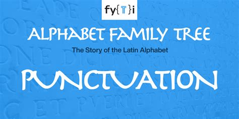 Alphabet Tree Punctuation Myfonts
