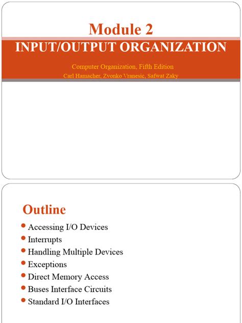 module 2 io organization pdf input output central processing unit