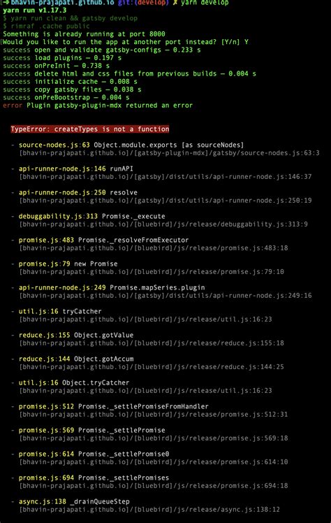 Gatsby Plugin Mdx Gives Typeerror Createtypes Is Not A Function
