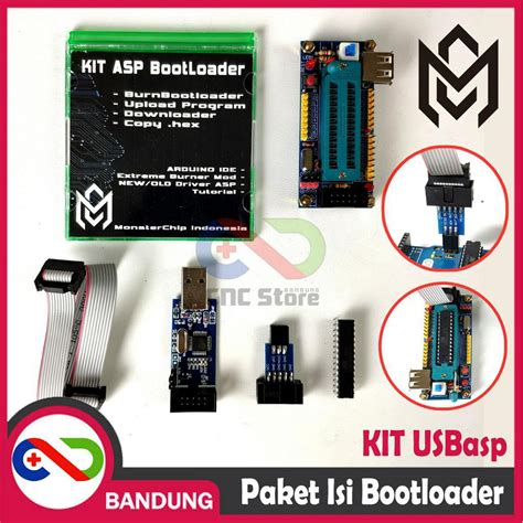 Jual Kit Usbasp Isi Bootloader Copy Hex Usb Asp Isp Usbisp Paket