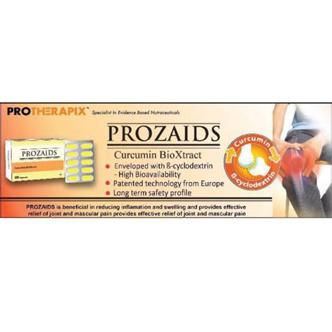 Prozaids Curcumn Bioxtract Caps 60s Vegetable Capsule Curcumin