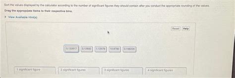 Solved Sort The Values Displayed By The Calculator According