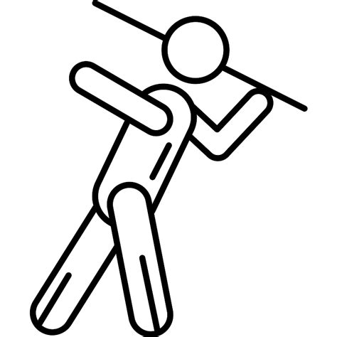 Man Throwing Javelin Vector SVG Icon SVG Repo