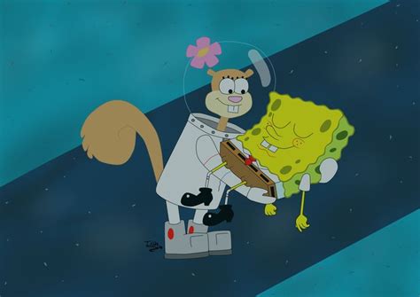 Sandy And Spongebob In Bed
