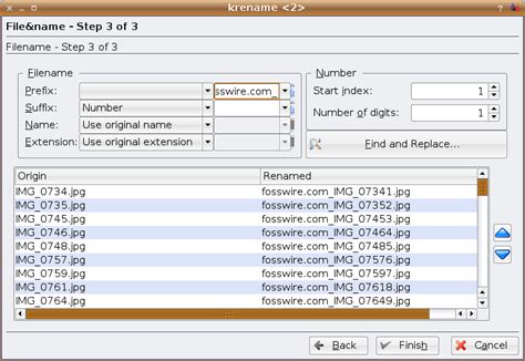 Batch Renaming With Krename Fosswire