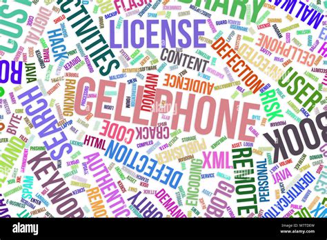 Cellphone It Information Technology Conceptual Word Cloud For For