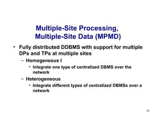 Lecture 10 Distributed Database Management System PPT