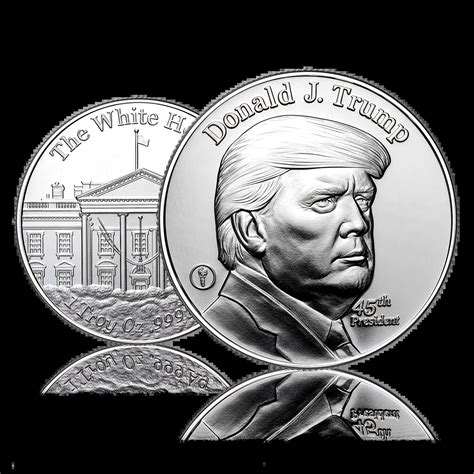 1 Oz Silver 45th Us President And The White House Gold Bank London