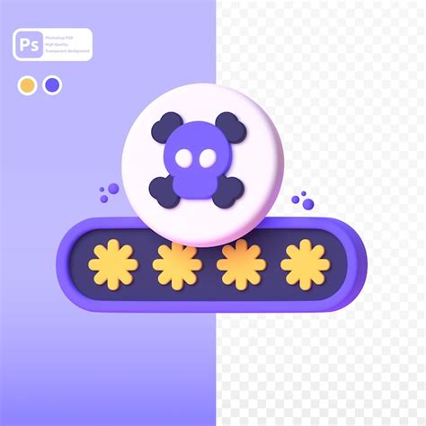 Premium Psd Password In 3d Render For Graphic Asset Web Presentation Or Other