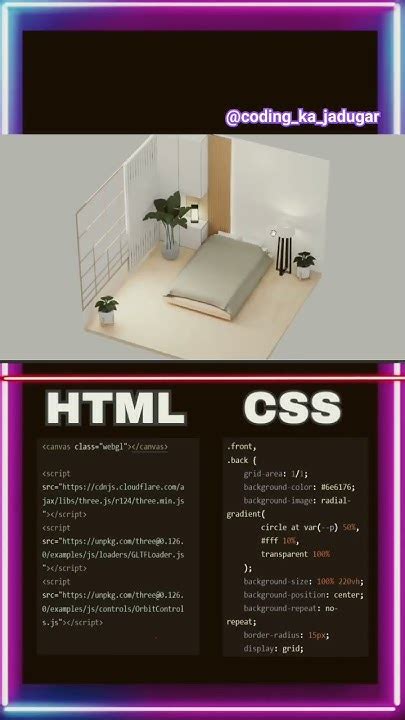3d View Html And Css Short Shorts Viral Webdevelopment Coding Html Css Youtube